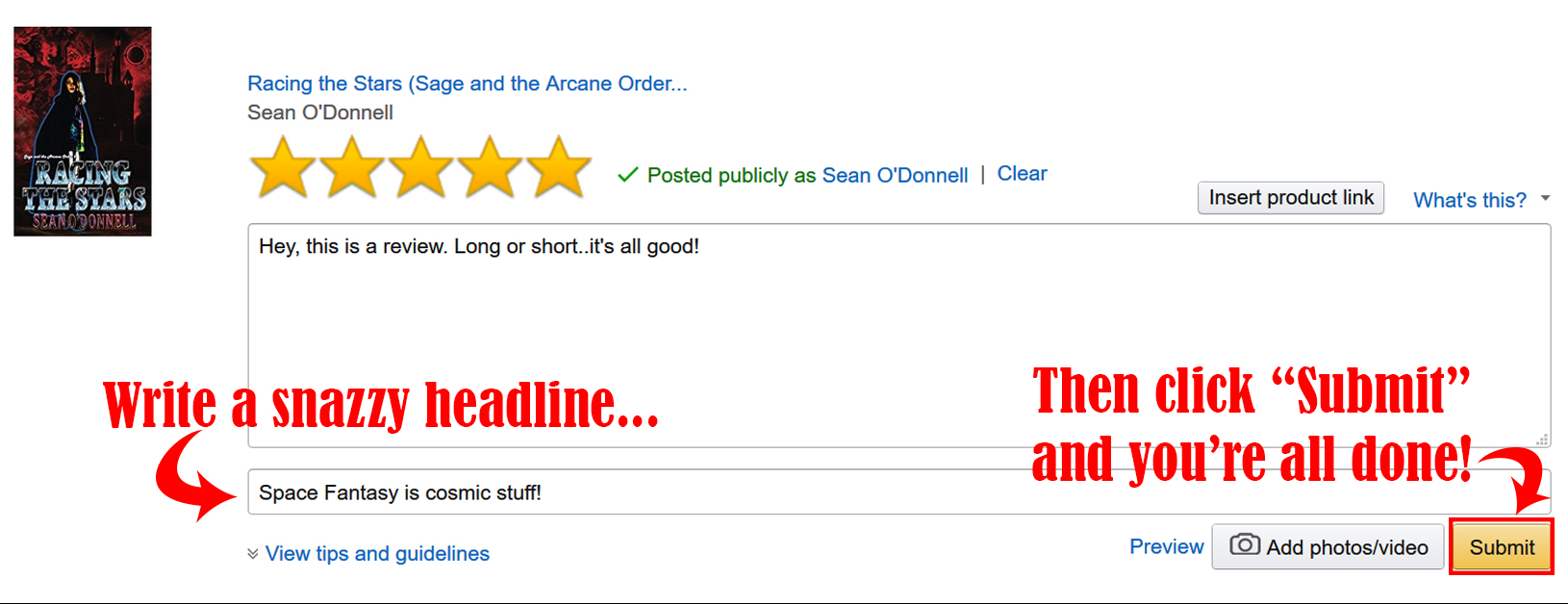 How to Rate a Book on Amazon - Sean O'Donnell